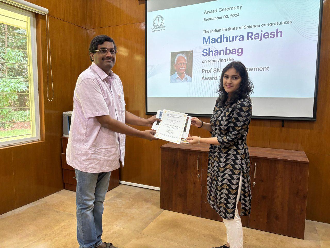 Prof SN Rao Endowment Award | ODAA